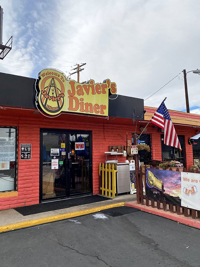 That classic neon sign and American flag welcome you like an old friend. Javier's bright red exterior practically shouts "good food happens here!"