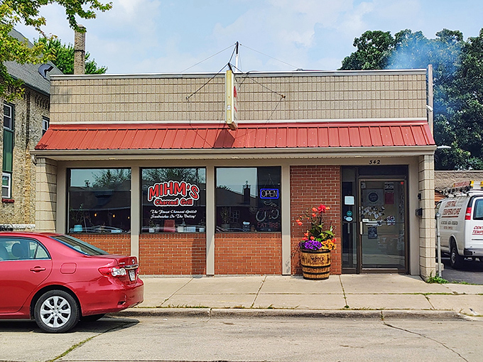 The unassuming exterior of Mihm's Charcoal Grill hides culinary treasures within, like a delicious secret Menasha has been keeping since 1958.
