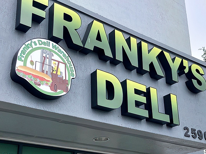 That brilliant green signage isn't just advertising &ndash; it's a beacon calling hungry souls to sandwich salvation.