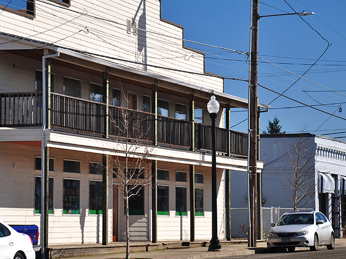 Historic storefronts line Lafayette's main street, where time seems to slow down and the hunt for vintage treasures begins in earnest.