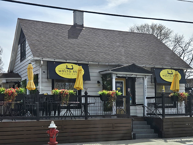 The charming converted house that is Molto Bene beckons with its bright yellow signage and inviting patio&mdash;like your Italian grandmother's home, if she happened to be an exceptional chef.