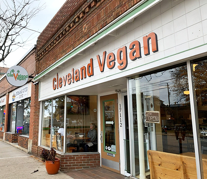 The unassuming brick storefront of Cleveland Vegan might not scream "culinary revolution," but inside awaits a plant-based paradise that will convert even the most dedicated carnivores.