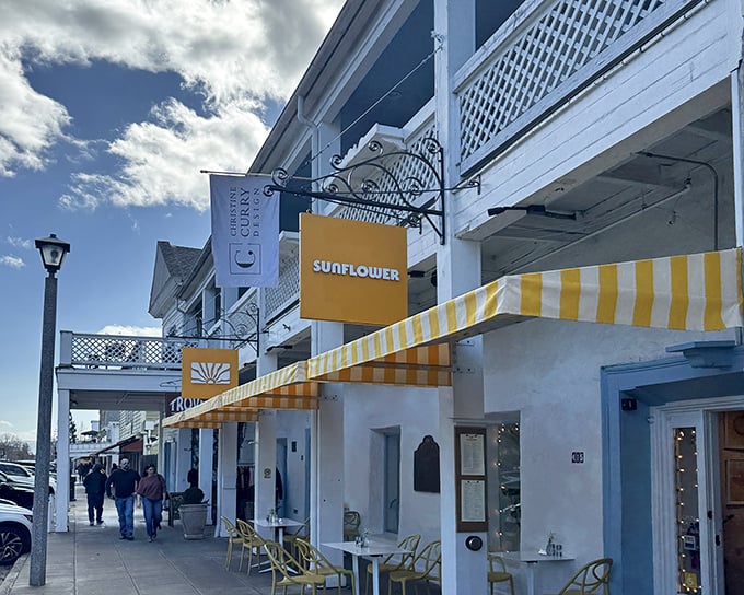 The cheerful yellow awning of Sunflower Caff&eacute; beckons like a culinary lighthouse on Sonoma's historic plaza. Wine Country charm with a side of sunshine.