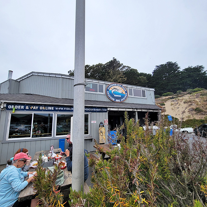 The unassuming gray exterior of Fisherman's Cove in Bodega Bay might not scream "culinary destination," but that's exactly how the best seafood treasures are found.