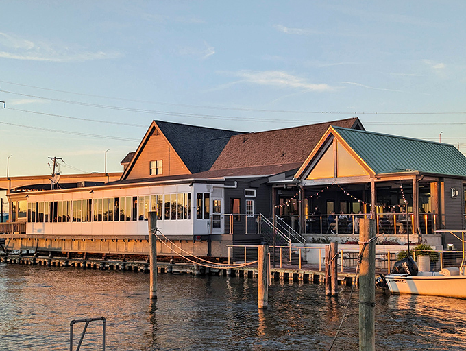 Sunset transforms this waterfront gem into a postcard come to life. The Narrows sits so perfectly on Kent Narrows, you'd think the bay designed it personally.