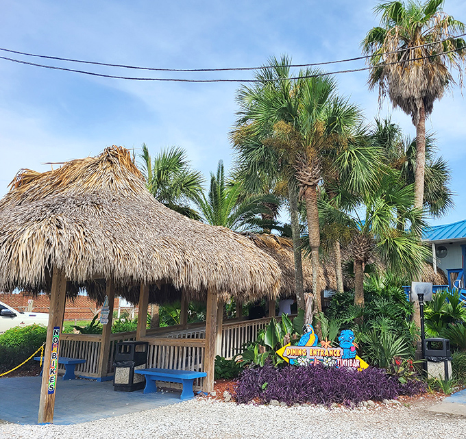 Palm trees and thatched tiki huts welcome you to island time &ndash; where the only rushing happens when the tide comes in.