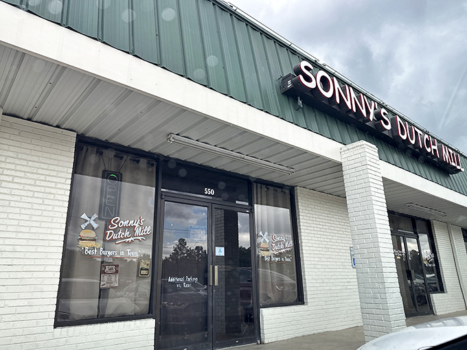 The unassuming exterior of Sonny's Dutch Mill proves once again that the best food treasures are often hiding in plain sight. No fancy facade needed when the burgers speak for themselves.