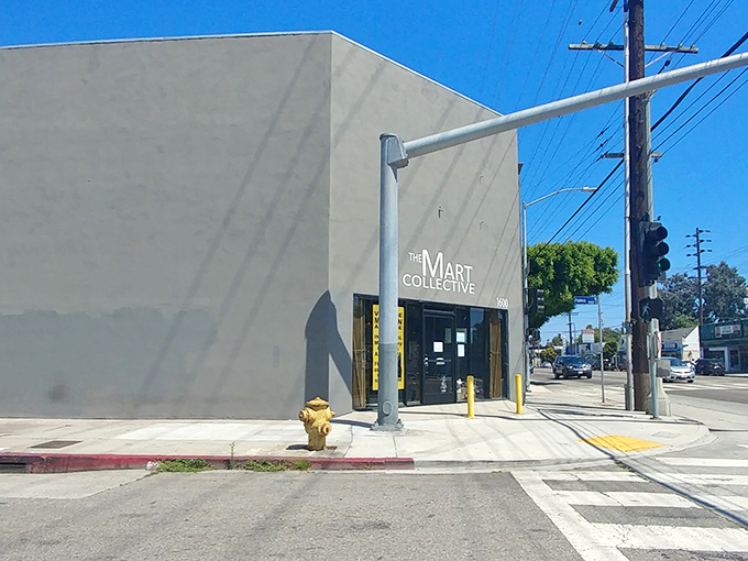The unassuming gray exterior of The Mart Collective is like that quiet person at a party who turns out to have the best stories. 