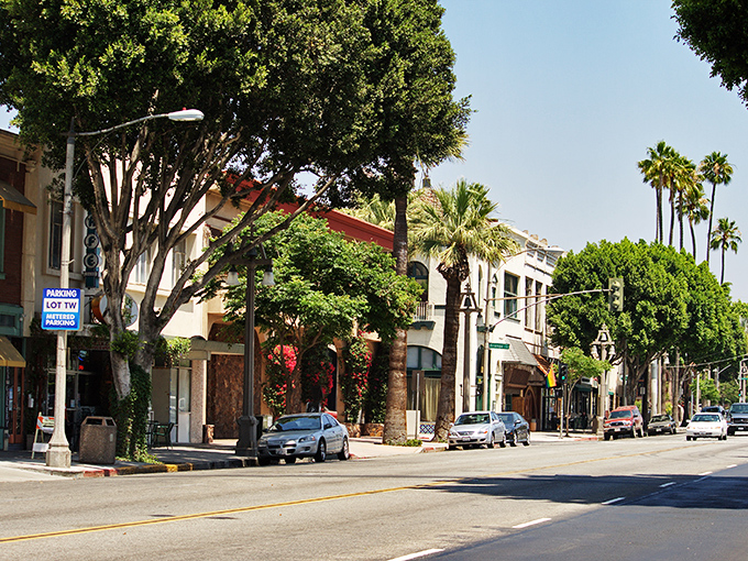 Palm-lined streets and historic facades make downtown Riverside feel like a movie set where Southern California's golden age never ended.