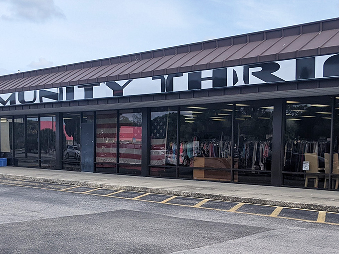 The unassuming storefront of Community Thrift Store in Tampa hides a treasure trove within. Like a speakeasy for bargain hunters!