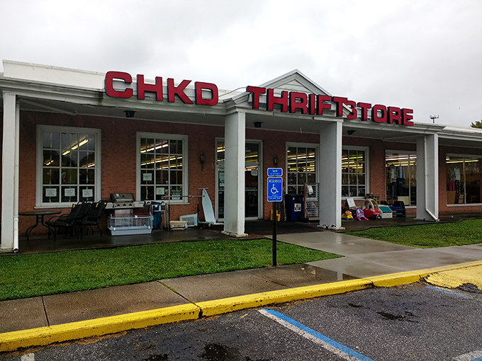 The unassuming exterior of CHKD Thrift Store hides a treasure trove within. Like a Vegas casino without the slot machines—you'll lose track of time, not money.