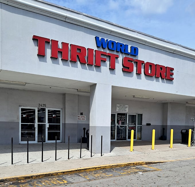 The unassuming storefront that houses more treasures than a pirate's chest in downtown Lake Worth Beach.