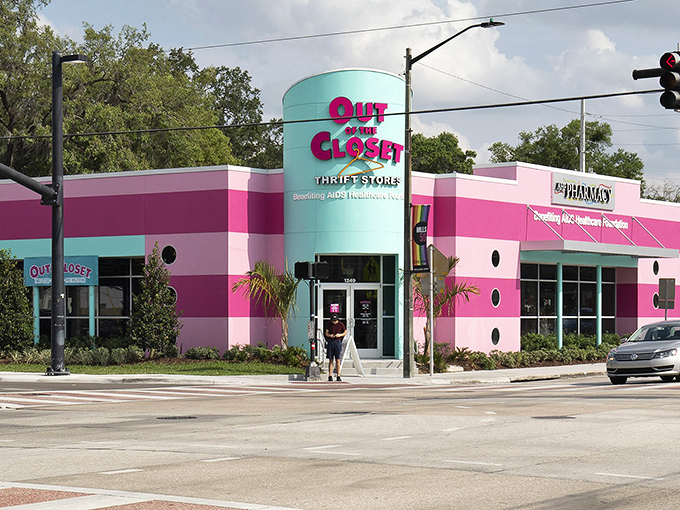 The pink palace of bargain hunting beckons with its unmistakable facade. Like a flamingo in a sea of beige retail, it demands your attention&mdash;and wallet.