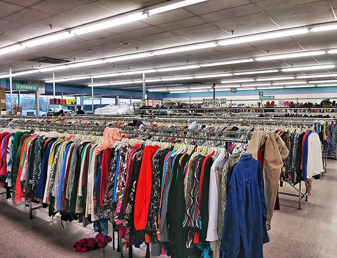 Behold the temple of thrift, where wallets go to recover from retail therapy trauma.