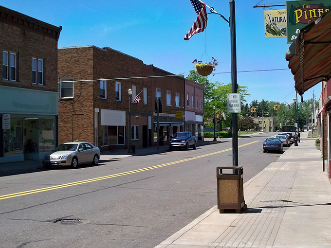 Downtown Ironwood stretches before you like a Norman Rockwell painting come to life, where rush hour means three cars at the four-way stop.