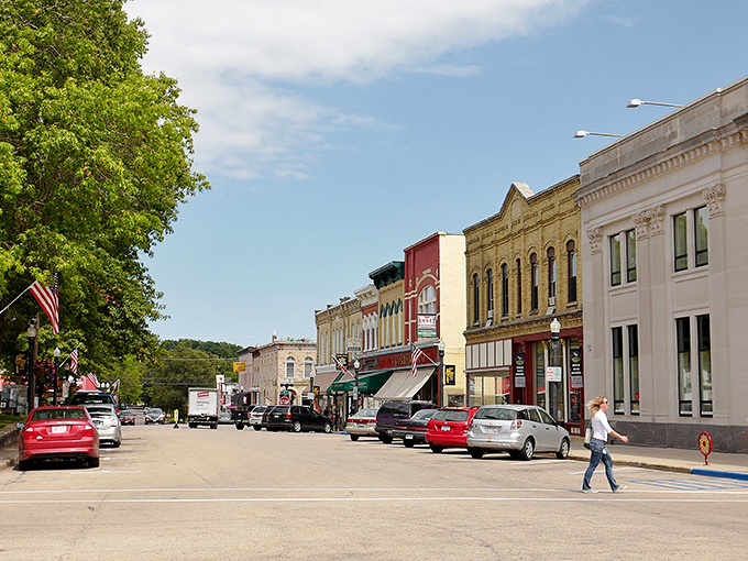 Baraboo's historic downtown looks like it was plucked from a Hallmark movie, complete with charming storefronts and small-town bustle that never feels rushed.