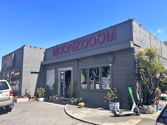 That gray brick exterior is hiding more fashion history than your local museum &ndash; and it's all for sale.