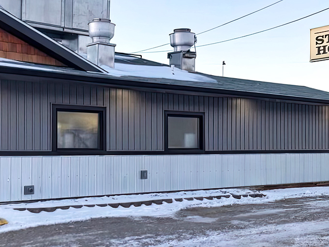 The unassuming exterior of Bill's Steak House proves the old adage: never judge a steakhouse by its siding. Culinary treasures often hide in plain sight.