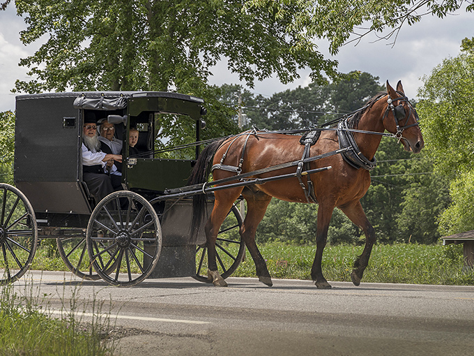 When horse-drawn buggies share the road with SUVs, you know you've found somewhere truly special.