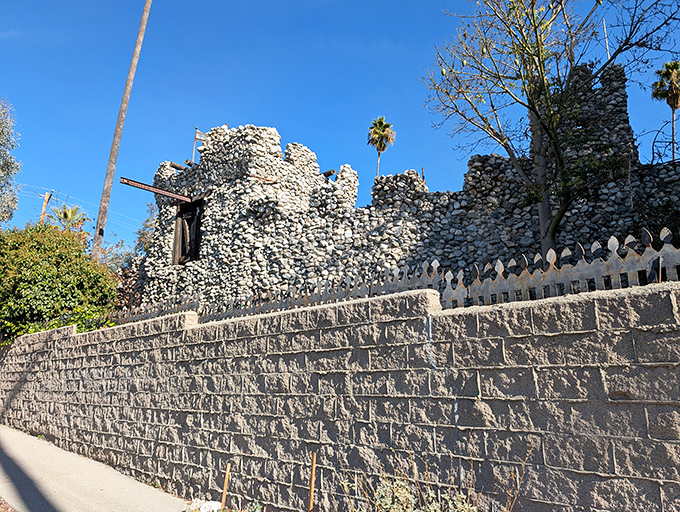 Stone by stone, this architectural marvel rises like something from a medieval dream sequence.