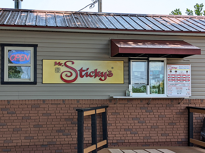 The unassuming facade of Mr. Sticky's might fool you, but locals know this modest storefront houses Pennsylvania's most addictive breakfast indulgence.