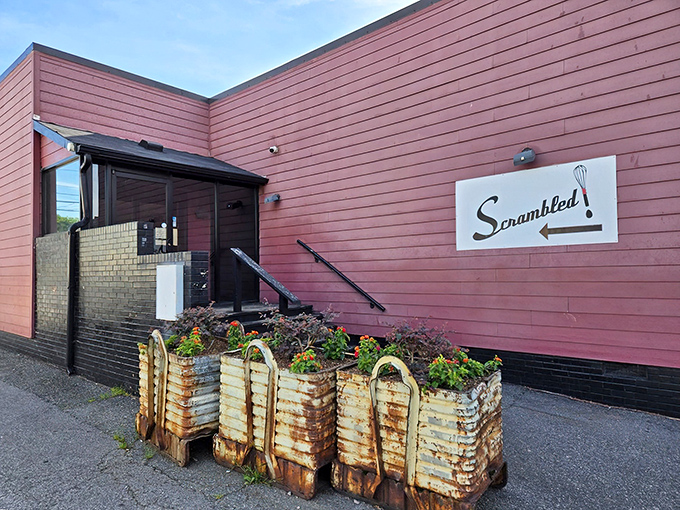 Your pancake destiny awaits behind these doors, where breakfast dreams become delicious reality in Greensboro.