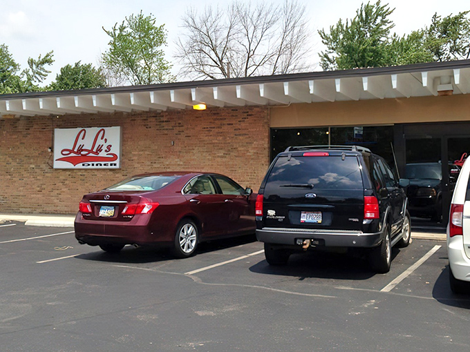 The unassuming brick exterior of LuLu's Diner proves once again that the best food experiences often hide behind the most modest facades. Breakfast paradise awaits!