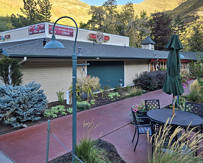Nestled against Emigration Canyon's golden hills, Ruth's Diner's unassuming exterior promises culinary treasures within. Nature and comfort food in perfect harmony.