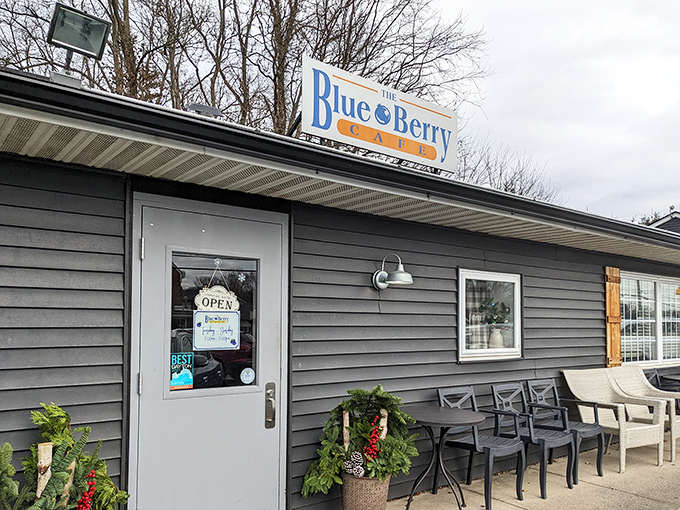 The unassuming exterior of The Blue Berry Caf&eacute; hides culinary treasures within, like finding a diamond in your breakfast cereal. Sometimes the best food comes in modest packages.
