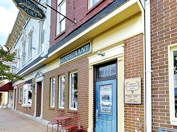With its timeless brick fa&ccedil;ade and bikes resting out front, Liberty Gathering Place greets you like an old friend &mdash; the kind of warm, small-town Ohio welcome that never goes out of style.