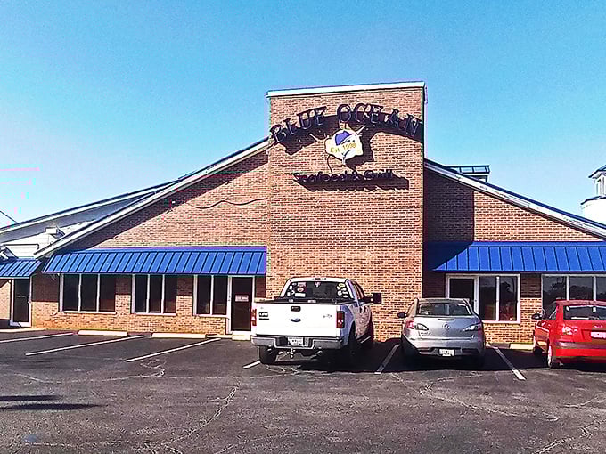 The brick facade and blue awnings of Blue Ocean Seafood Restaurant stand as Clinton's worst-kept culinary secret. Who knew seafood paradise awaited behind those modest doors?
