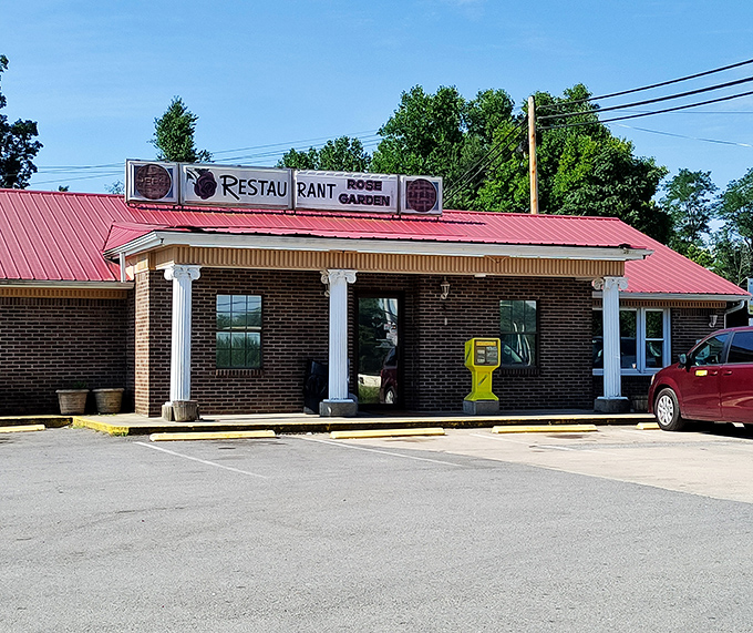 The unassuming brick exterior of Rose Garden Restaurant in Silver Point hides culinary treasures that locals have cherished for years.