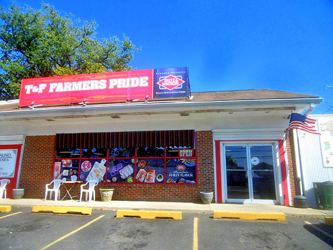 The unassuming storefront with its bright red sign promises more than meets the eye&mdash;a Philadelphia sandwich sanctuary hiding in plain sight.