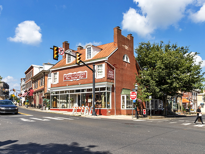 Doylestown's historic downtown looks like it was plucked from a Hallmark movie set, complete with charming brick buildings and that small-town magic you can't manufacture.