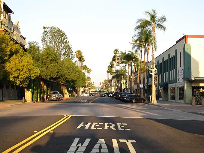 Palm-lined streets and historic facades make downtown Riverside feel like a movie set where Southern California's golden age never ended.