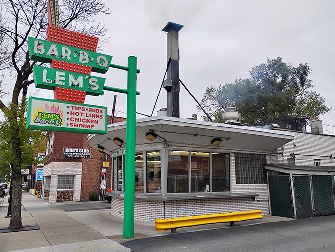 That iconic retro sign isn't just advertising&mdash;it's a promise of smoky delights that's been kept for generations of Chicago barbecue lovers.