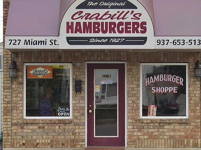 The unassuming brick exterior of Crabill's might not stop traffic, but the burgers inside have been stopping hearts (in the best way) since 1927.