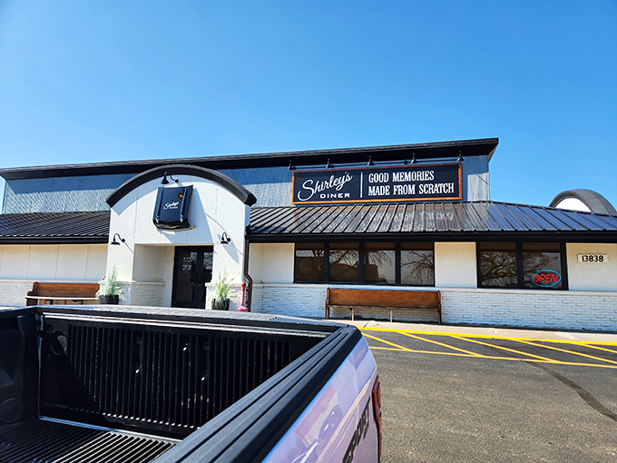 The sign says "Good Memories Made From Scratch"&mdash;and brother, they're not kidding about either part.