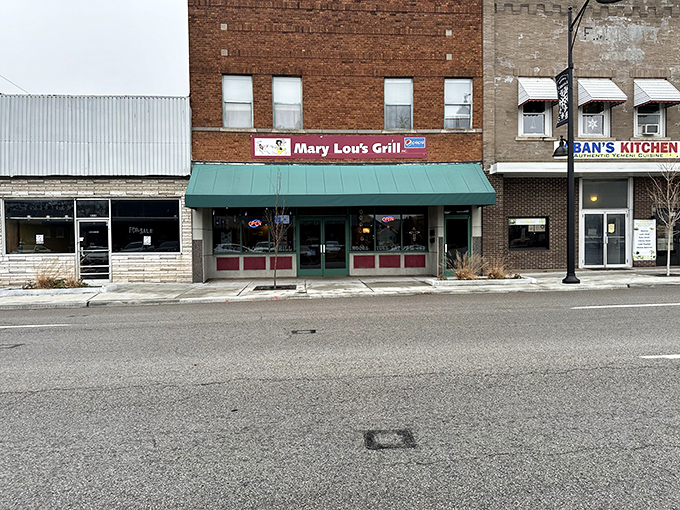 The unassuming brick storefront with its signature green awning stands as a beacon of breakfast hope on South Illinois Avenue in Carbondale.