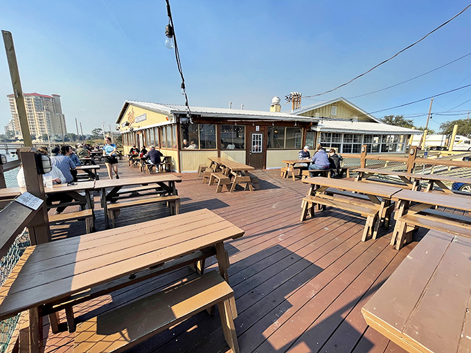 The weathered wooden exterior of The Shack isn't trying to impress anyone&mdash;until you taste what's cooking inside. Florida authenticity at its finest.