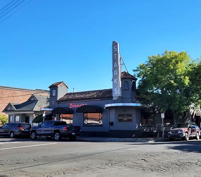 Welcome to beef heaven, where the chandeliers are as impressive as the steaks they illuminate below.