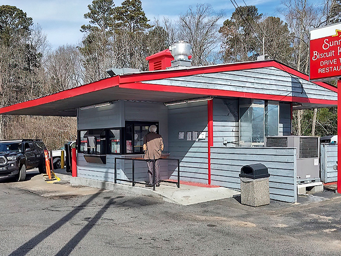 The unassuming blue building with its bright red trim might not look like much, but this Chapel Hill landmark houses biscuit magic that's drawn devoted fans for decades.