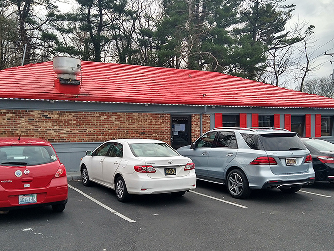 That iconic red roof isn't just eye-catching&mdash;it's a beacon of breakfast hope for hungry Delawareans seeking their morning salvation.