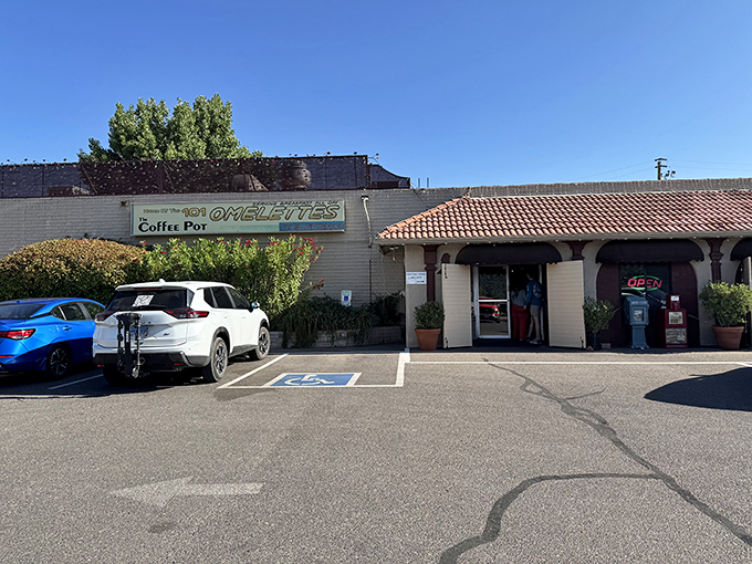 Humble on the outside, magical on the inside. The Coffee Pot's unassuming exterior belies the breakfast wonderland that has fueled Sedona adventures for generations.