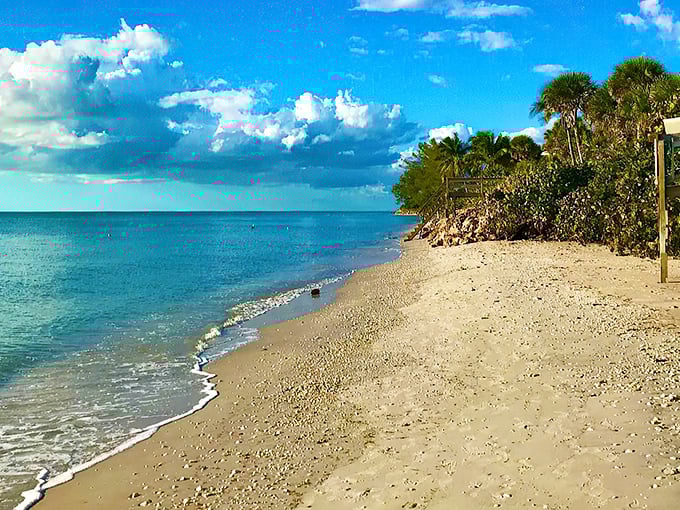 This stretch of sand looks like nature's been running it through an Instagram filter since forever.