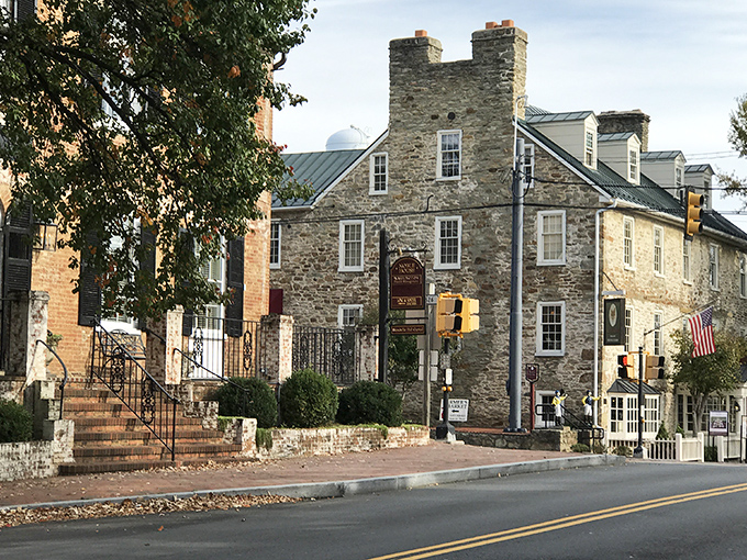 Historic charm on full display along Washington Street, where brick buildings and metal roofs have been telling stories since Thomas Jefferson was penning letters.
