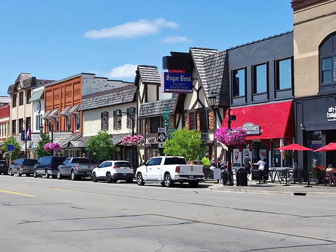 Gaylord's Alpine-inspired architecture isn't just charming&mdash;it's a full-blown commitment to bringing Switzerland to northern Michigan. Those green spires mean business!
