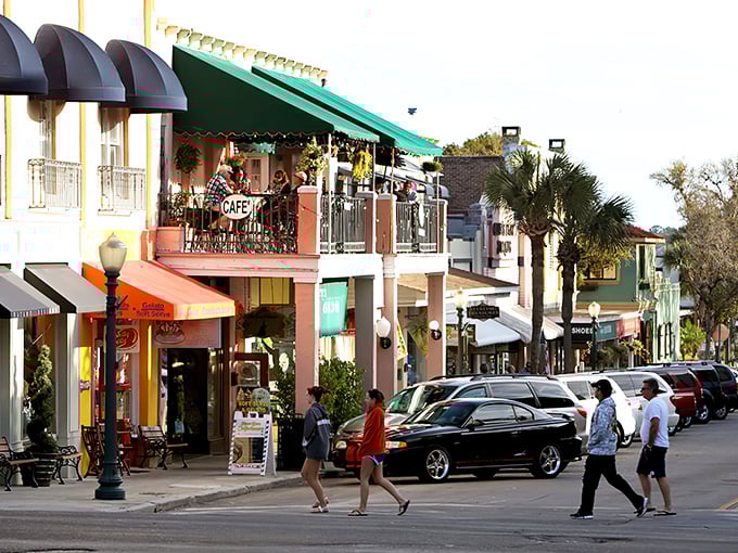 Downtown Mount Dora's colorful storefronts and caf&eacute; balconies create the perfect backdrop for an afternoon stroll. Small-town charm with big personality.
