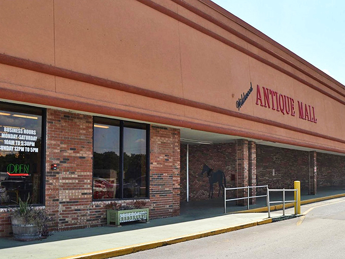 The unassuming exterior of Wildwood Antique Mall belies the treasure trove waiting inside. Florida's heat stays outside while cool nostalgia beckons within.