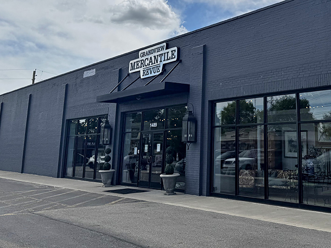 The sleek gray exterior of Grandview Mercantile belies the kaleidoscope of treasures within. Like finding a speakeasy, but instead of cocktails, you'll discover conversation pieces.